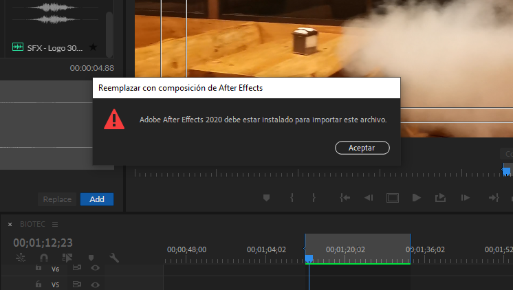 Replace with after effects composition -not workin... - Adobe Community - 12158419